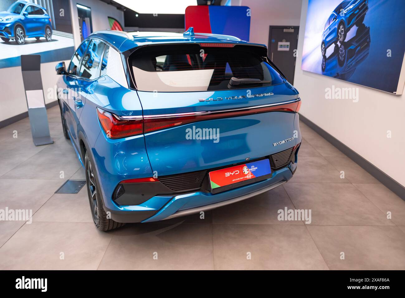 new blue BYD ATTO 3 Car, Electric Vehicle Chinese BYD manufacturer in ...