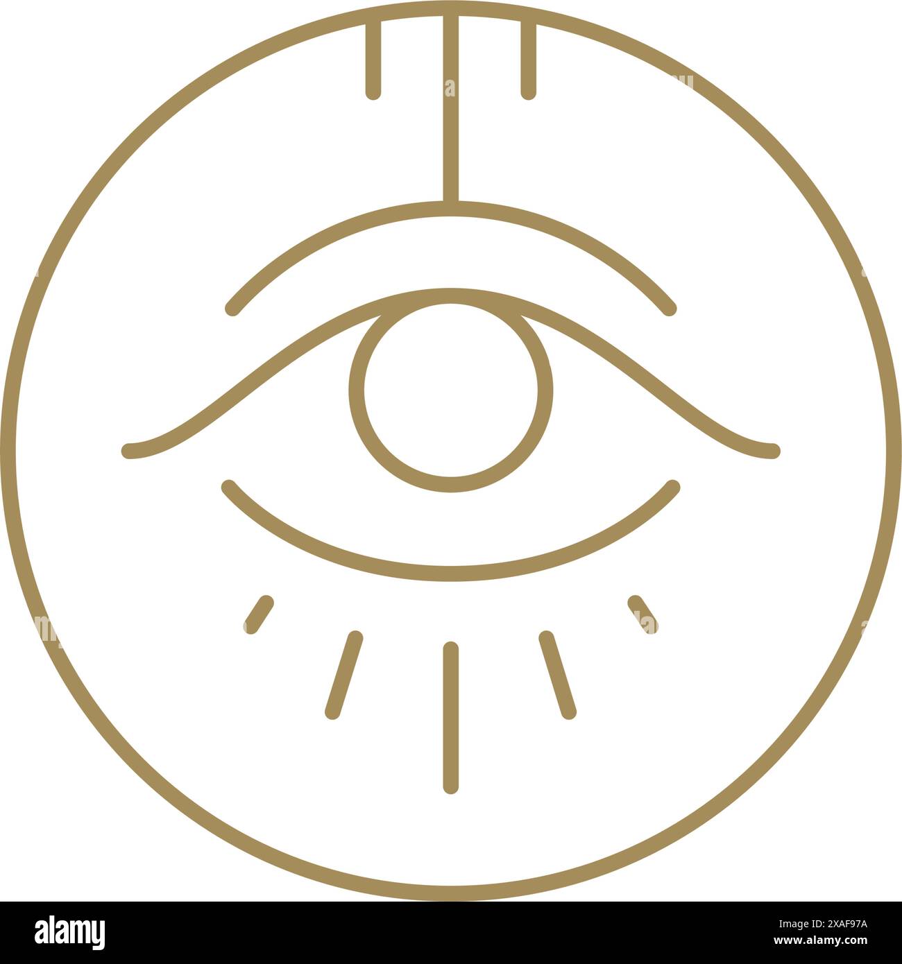 Esoteric human all seeing eye occultism medieval optical symbol ...