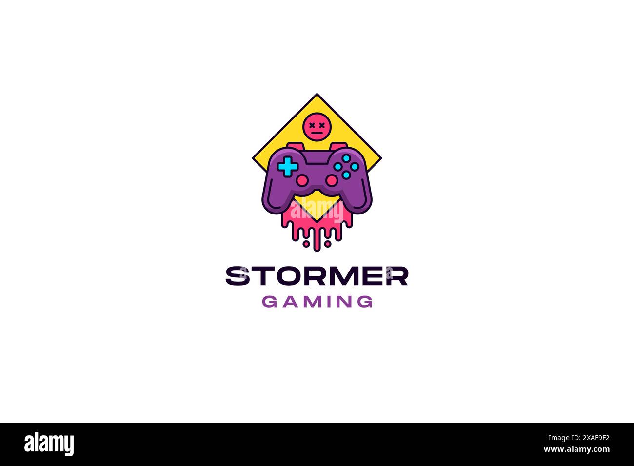 Virtual gaming esport cyberspace entertainment logo design template for ...