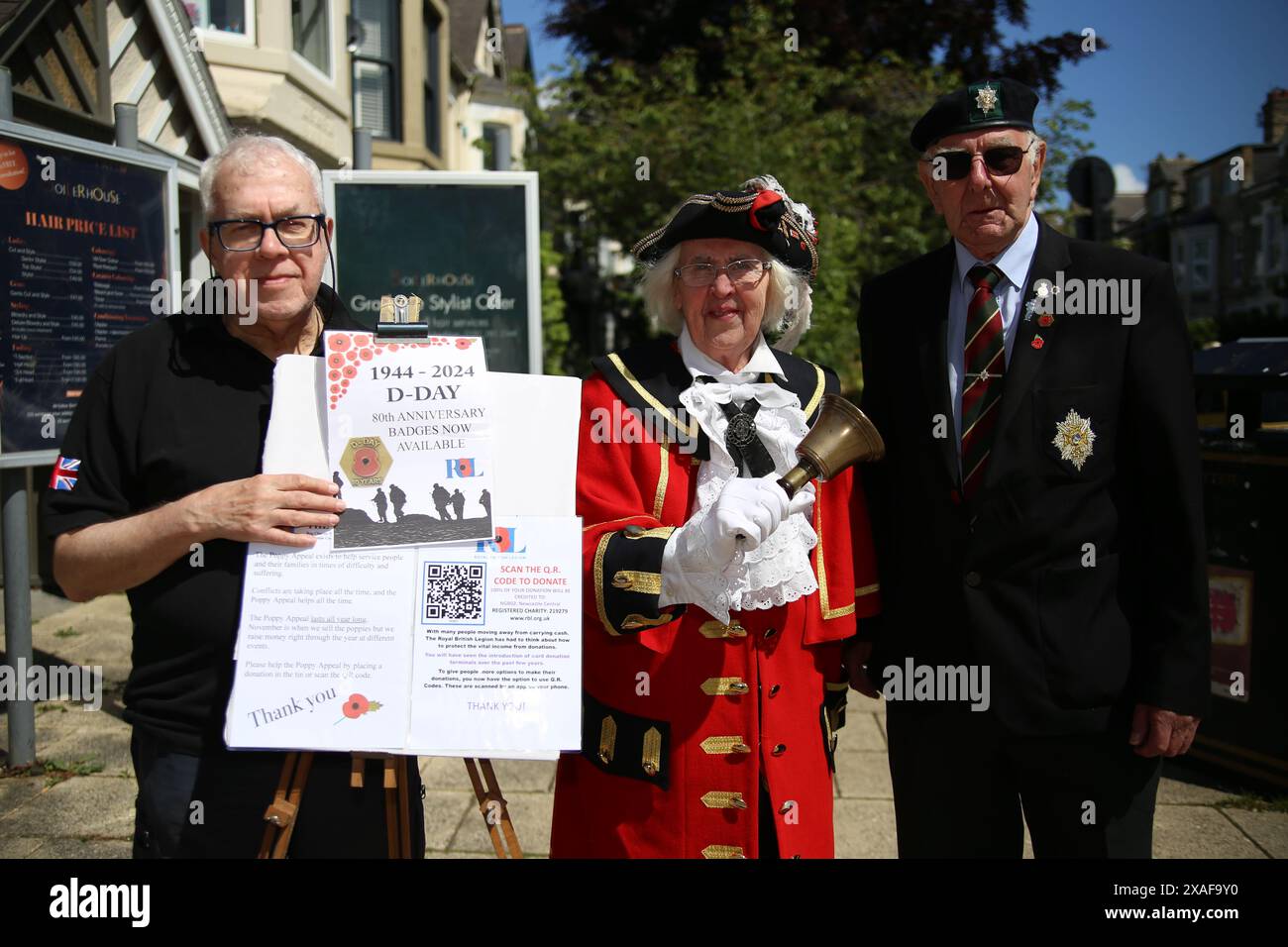 80TH ANNIVERSARY OF D-DAY, Royal British Legion members Chris Mabbott ...