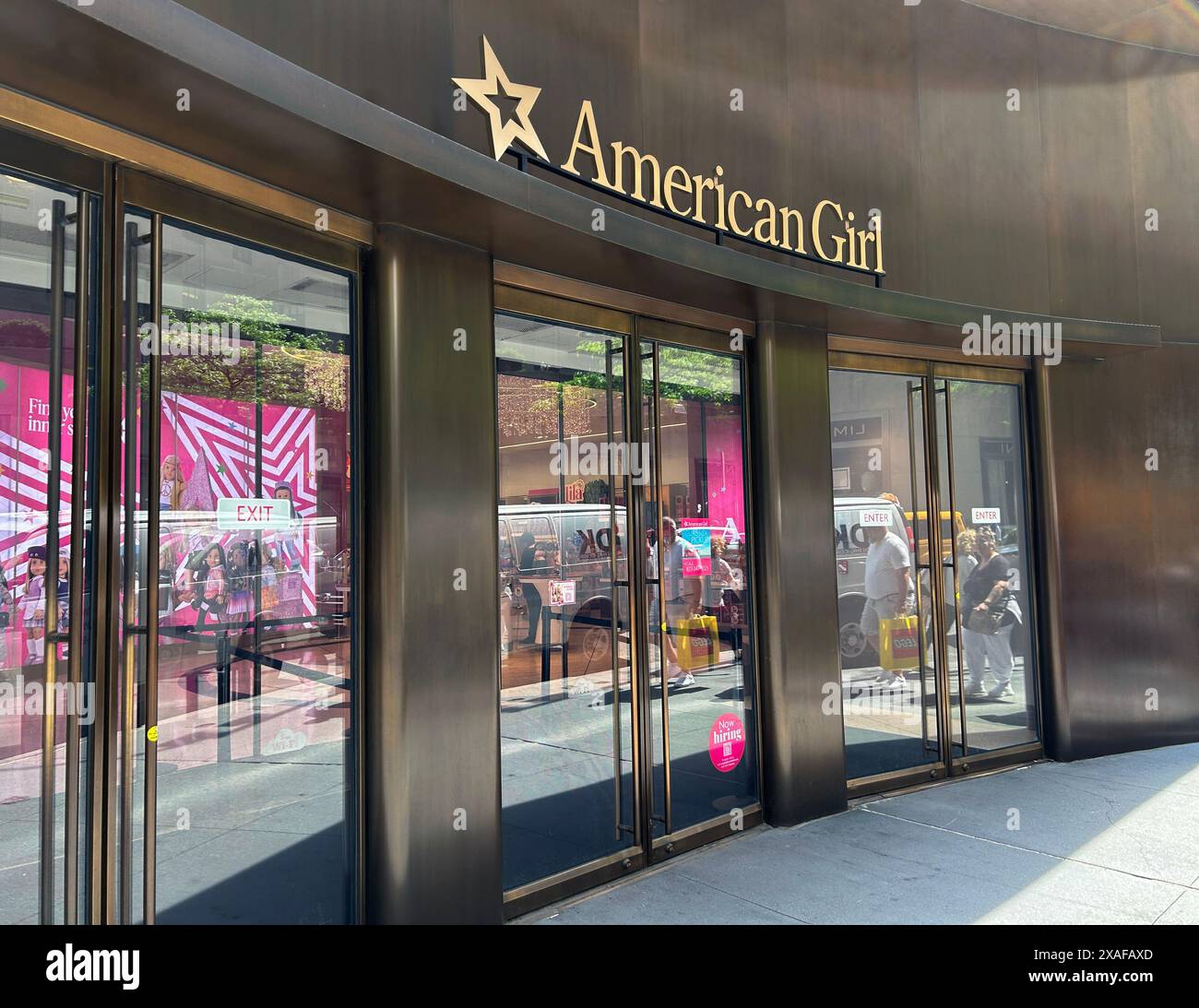 American Girl store, exterior building view, Rockefeller Center, New ...