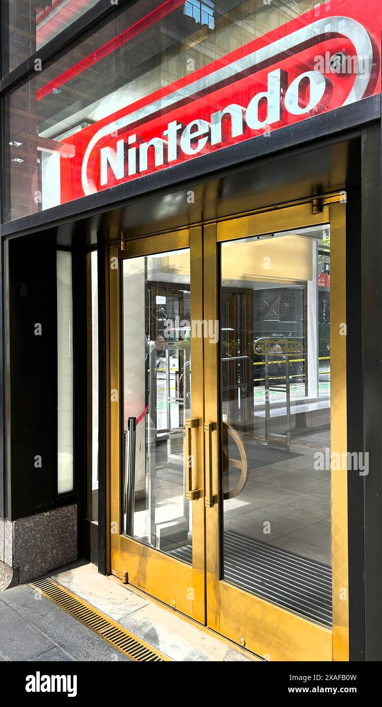 Nintendo store, Rockefeller Center, New York City, New York, USA Stock ...