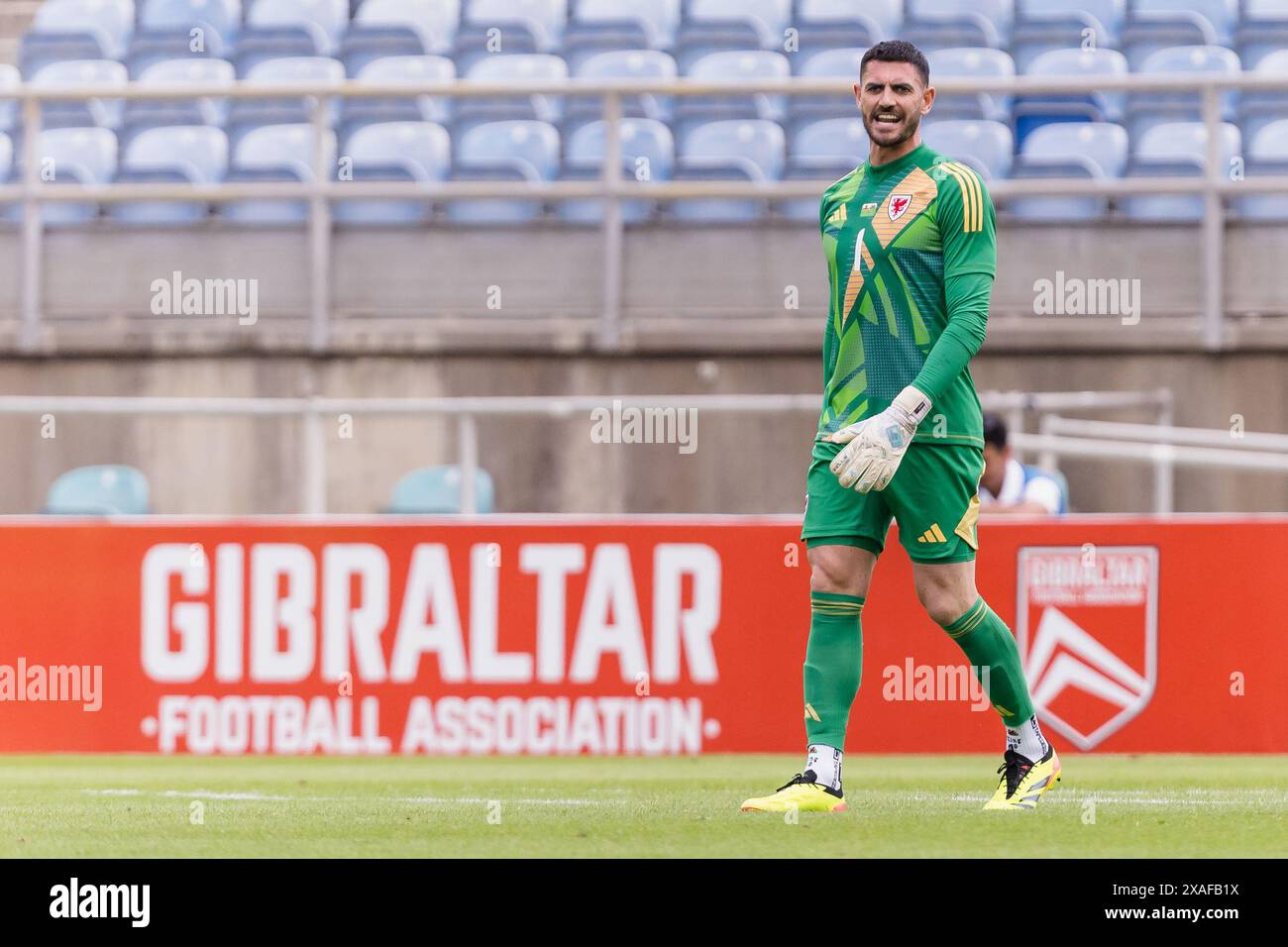 ALGARVE, PORTUGAL - 06 JUNE 2024: Wales' goalkeeper Tom King during the ...