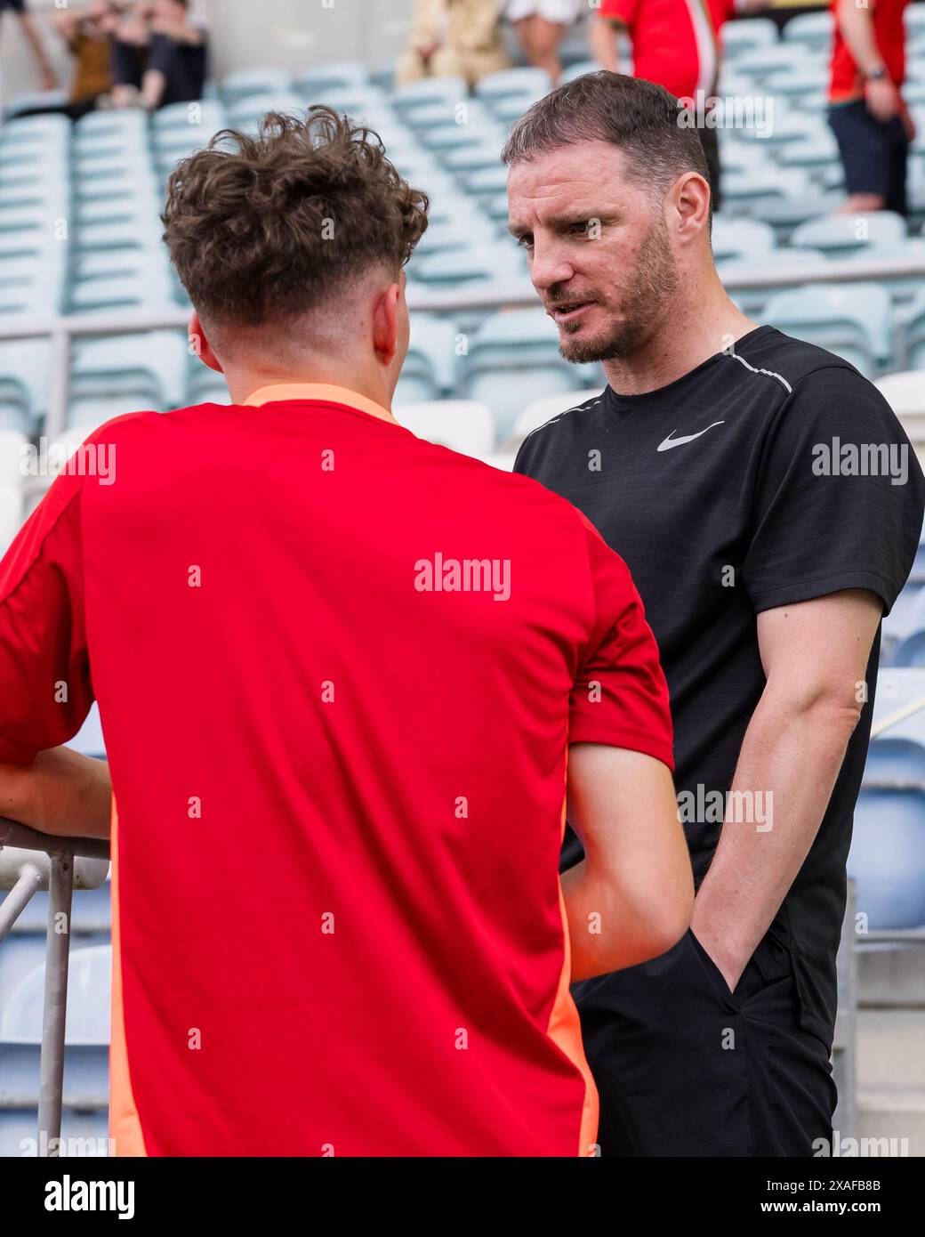 ALGARVE, PORTUGAL - 06 JUNE 2024: Ex Wales international Jason Koumas ...