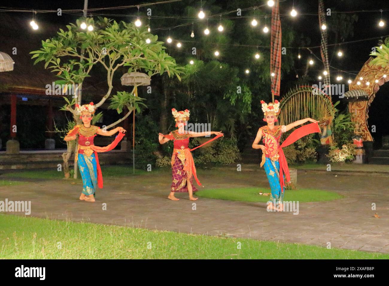 Ubud, Bali in Indonesia - January 31 2024: Group of beautiful Balinese ...