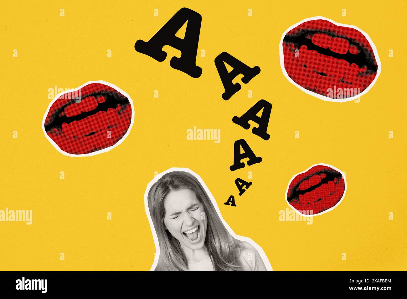 Trend artwork sketch image composite collage of silhouette young ...