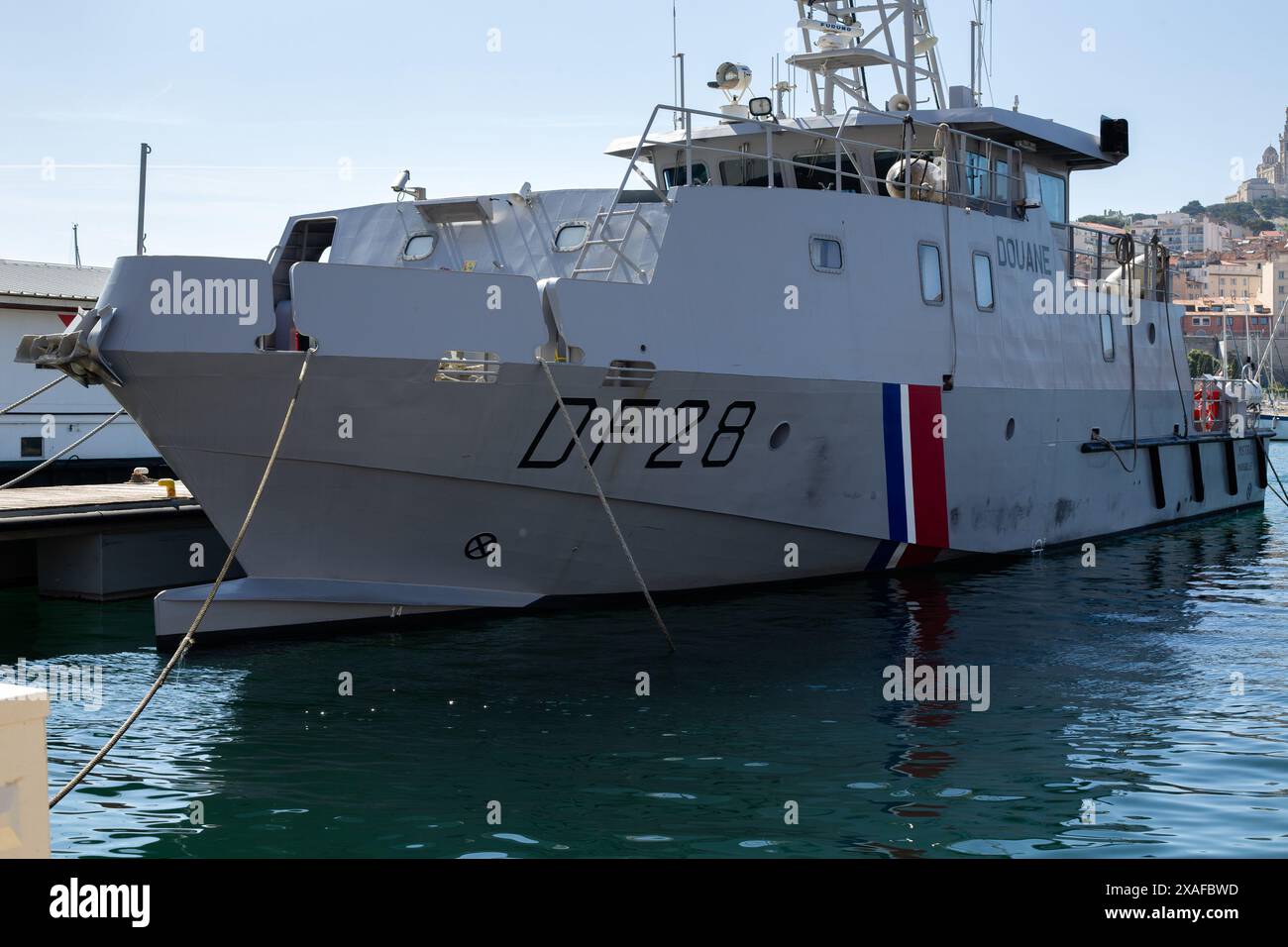 MARSEILLE, FRANCE - MAY 19, 2024: Customs coast guard cruiser Mistral ...