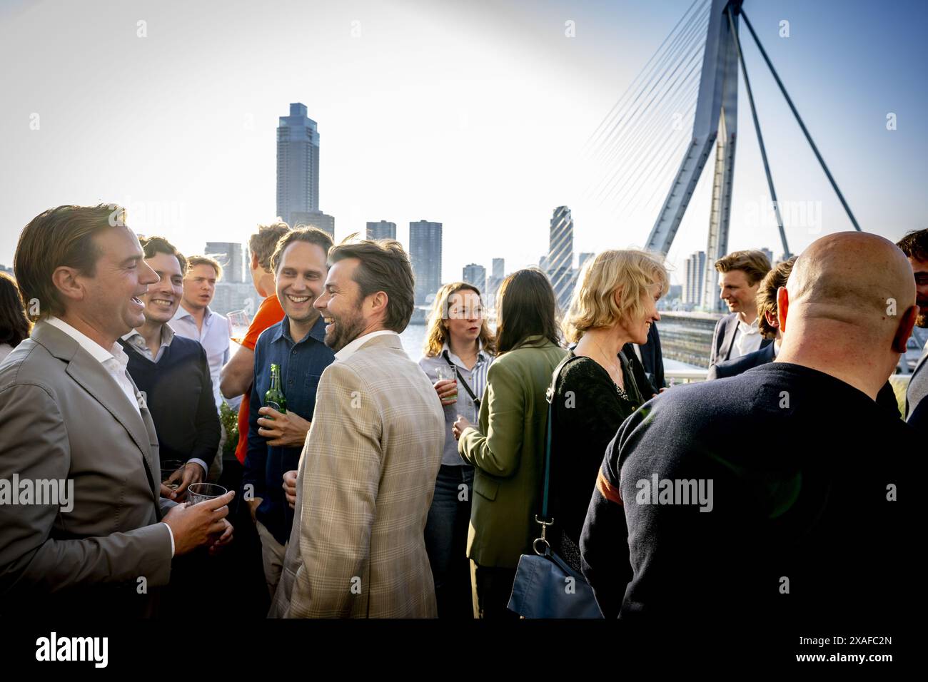 ROTTERDAM - VVD party leader Malik Azmani during the results evening of ...