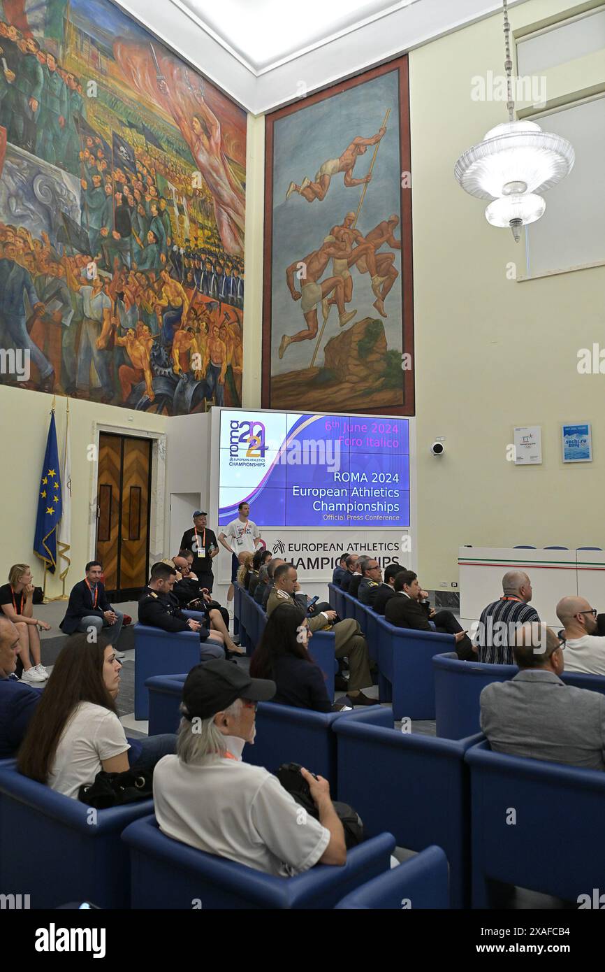 6th Jun 2024, Sala d’Onore Coni, Roma, Italy; Roma 2024 European ...