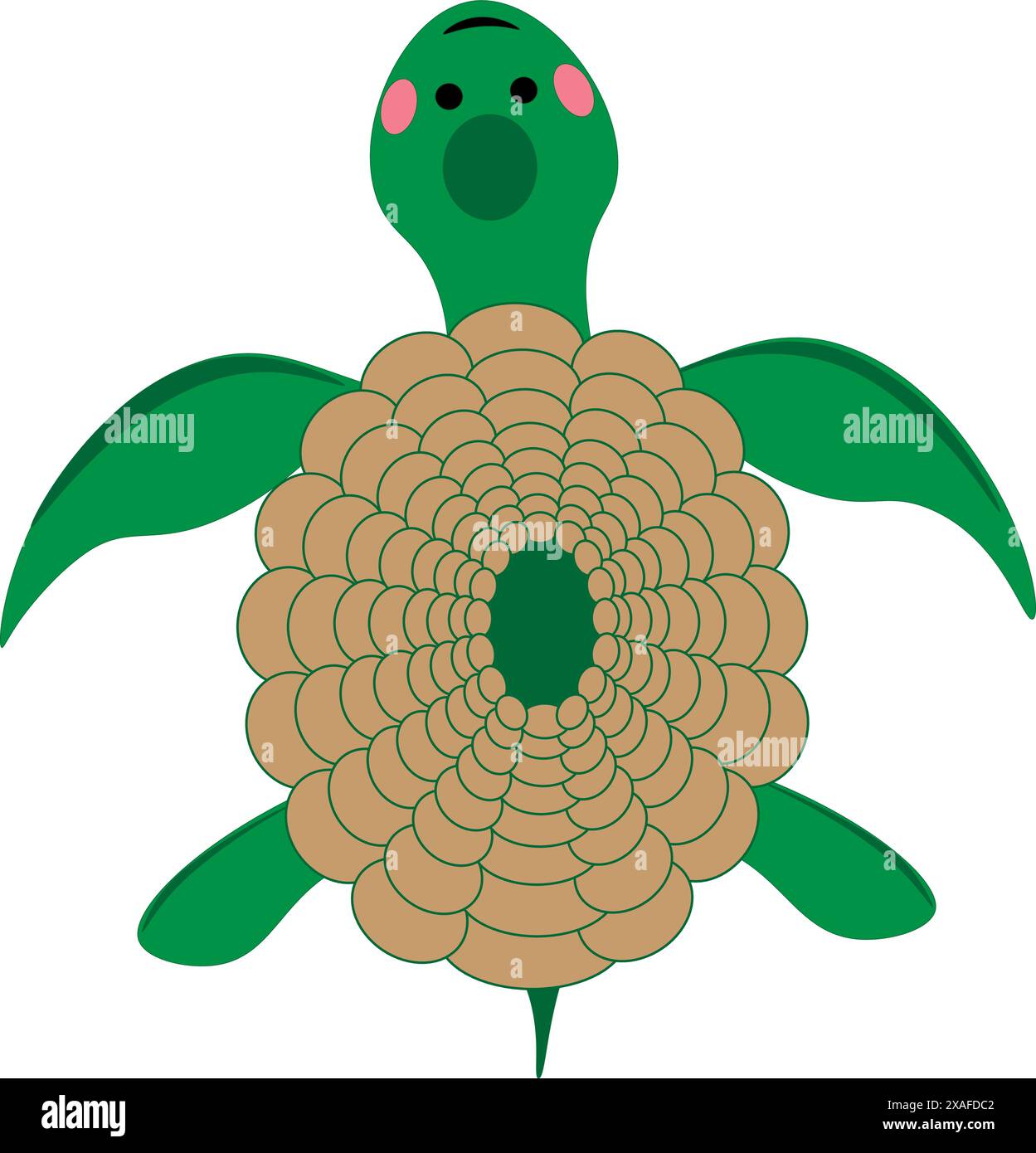 Sea turtle coloring page Cut Out Stock Images & Pictures - Alamy