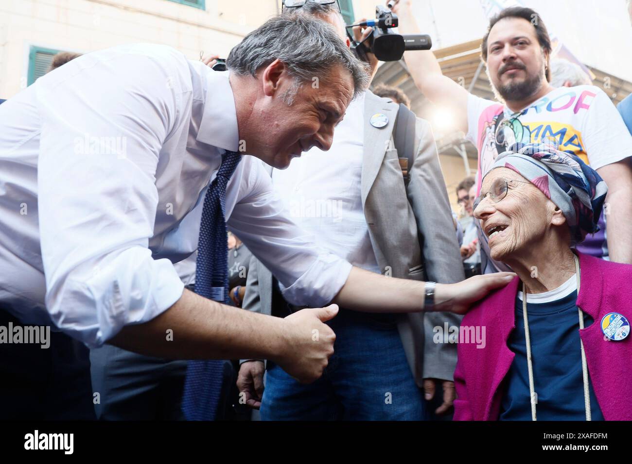 Roma, Italia. 06th June, 2024. Matteo Renzi con Emma Bonino alla ...