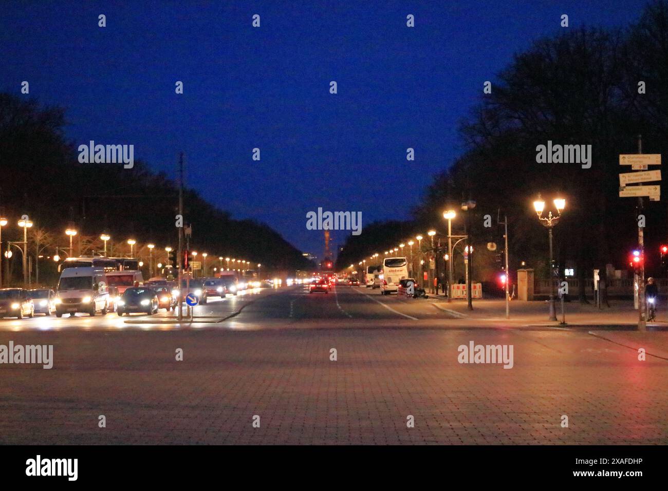 Berlin in Germany - March 13 2024: The magnificent Siegessäule (Victory ...