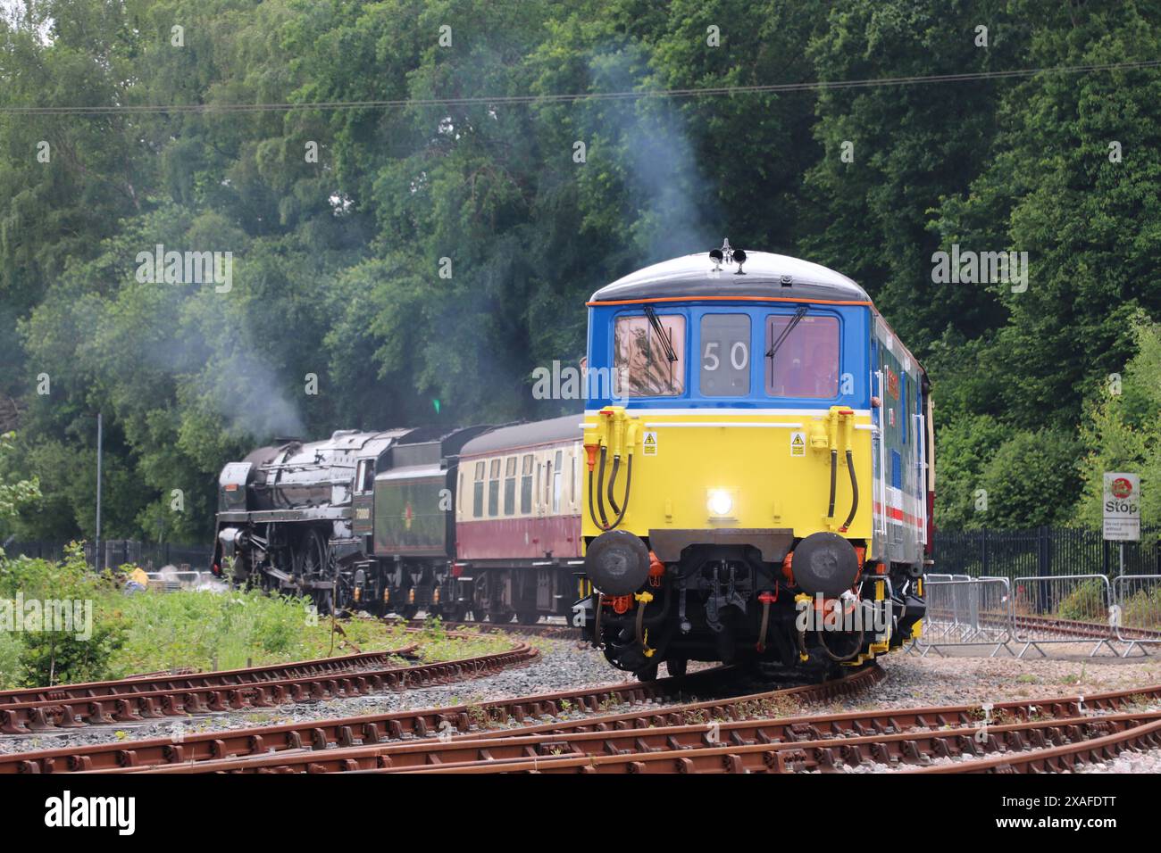 ROTHER VALLEY RAILWAY AT ROBERTSBRIDGE Stock Photo - Alamy
