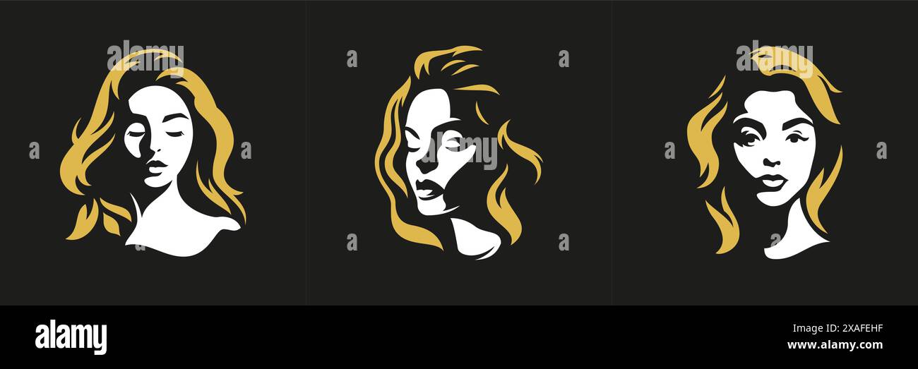 Young woman in shadow Stock Vector Images - Alamy