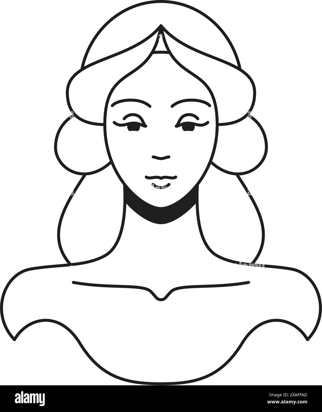 Y2k antique woman beautiful goddess portrait classic art monochrome ...