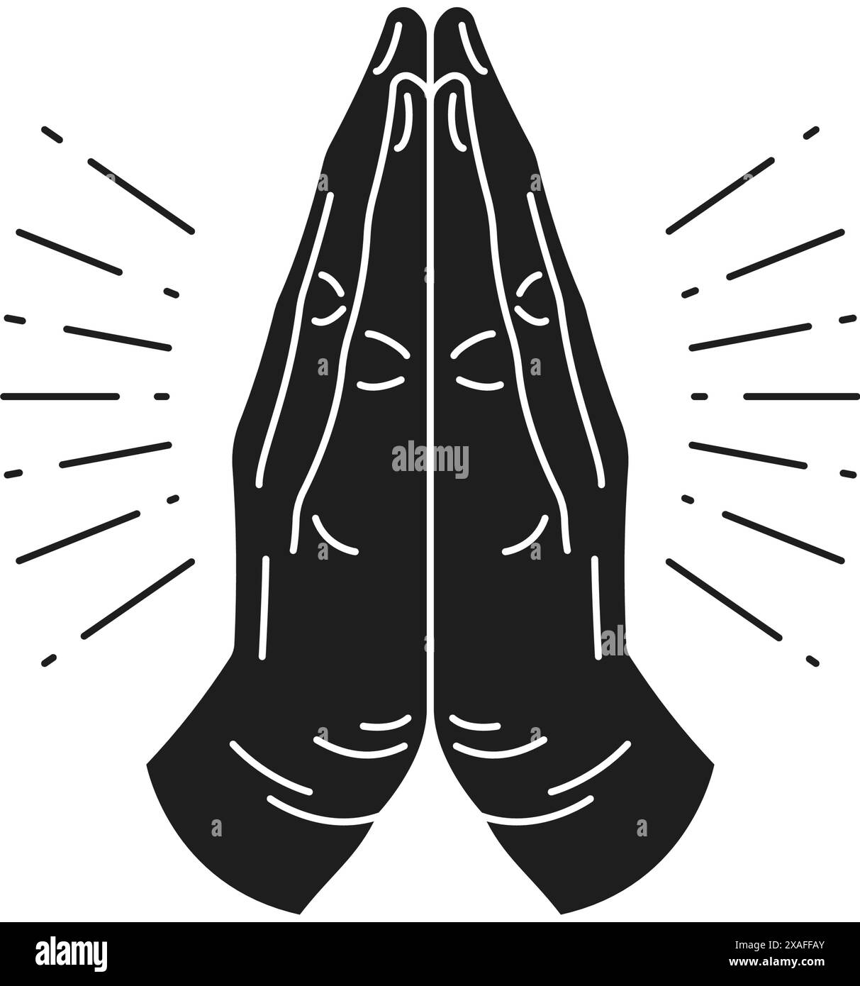 Y2k praying connected hands religious culture sacred gesture monochrome ...
