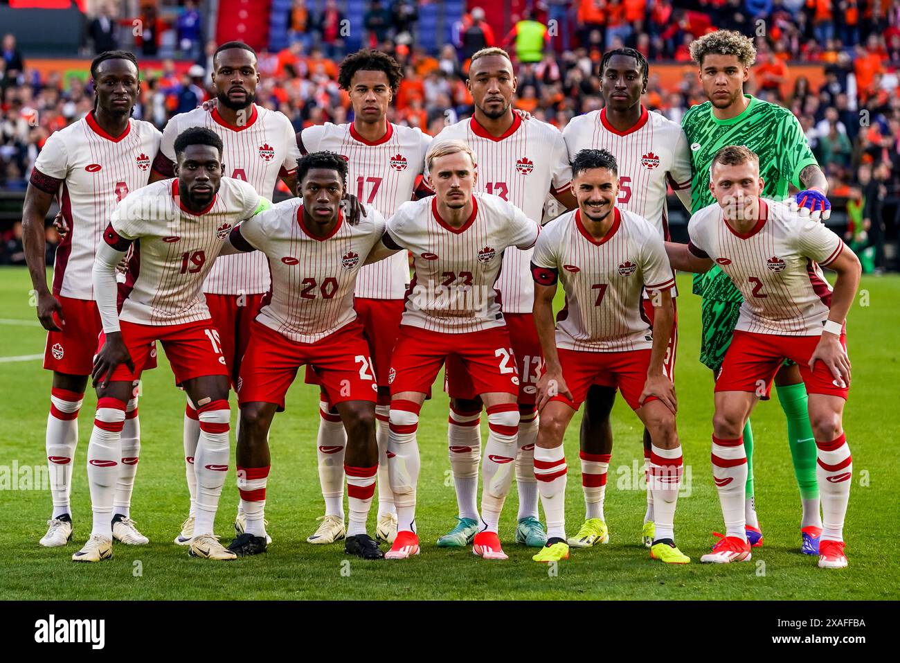 ROTTERDAM, NETHERLANDS - JUNE 6: Teamphoto Canada with: Goalkeeper ...