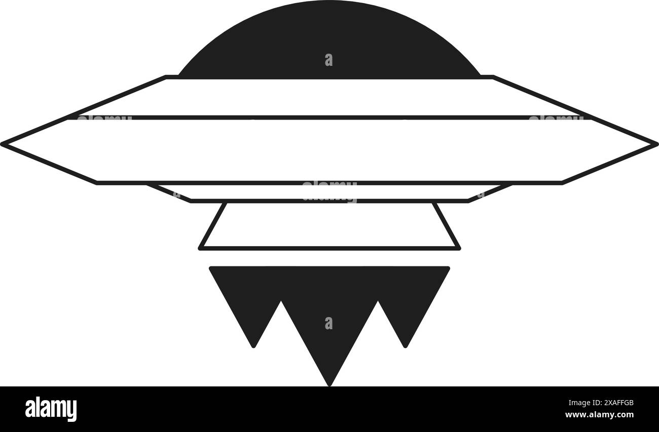 Alien icon in monochrome Black and White Stock Photos & Images - Alamy