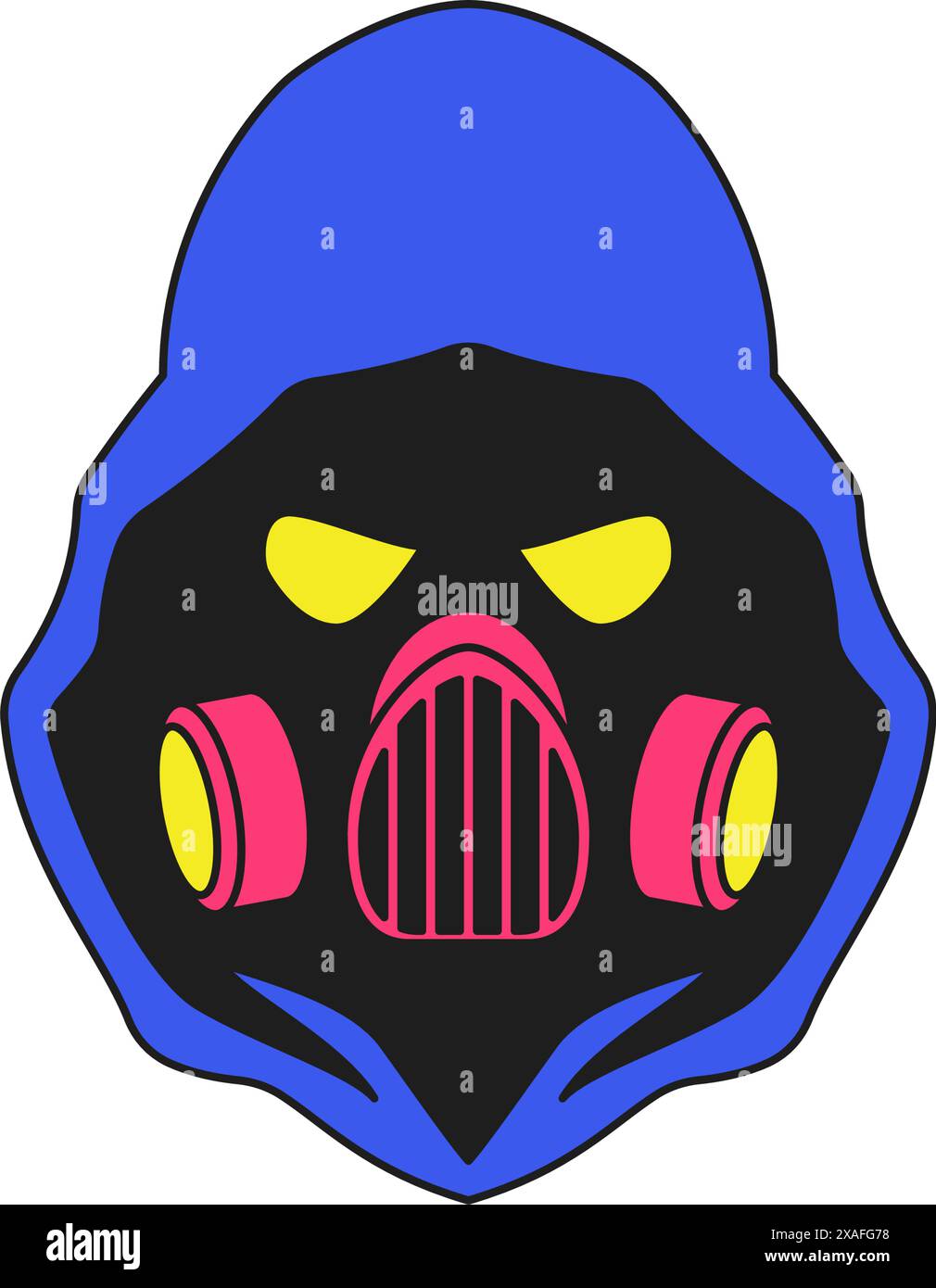 Face in hood Stock Vector Images - Alamy