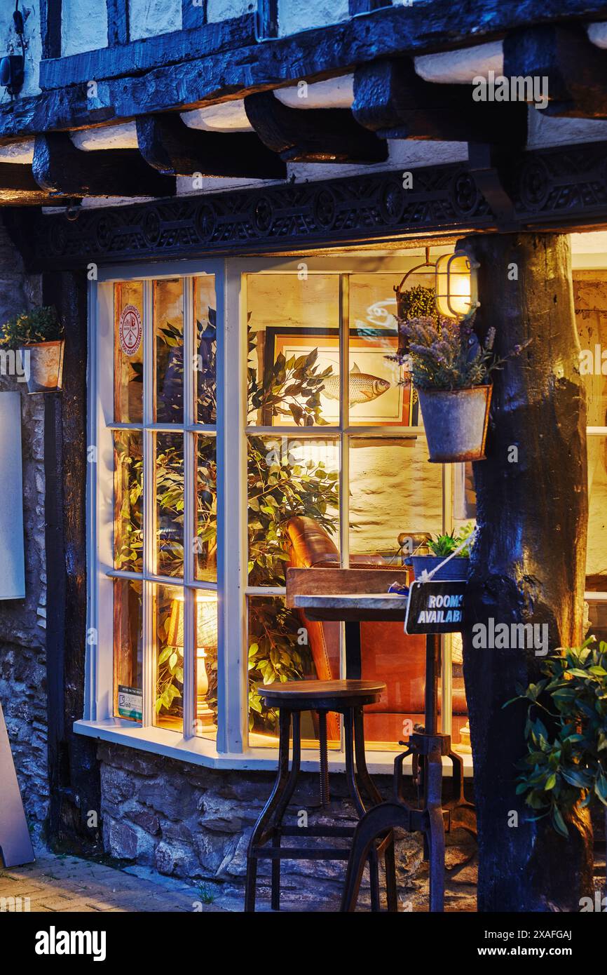 A dusk view of the Bayard's Cove Inn, a 16th century building, the ...