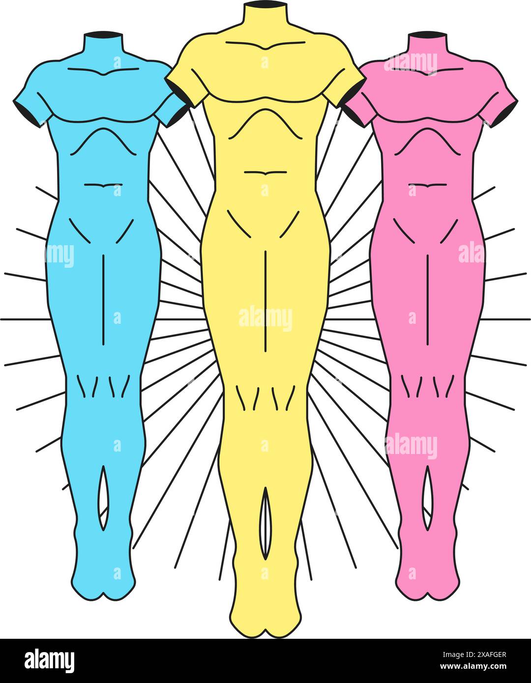 Y2k psychedelic antique sculpture male body monument group groovy icon ...