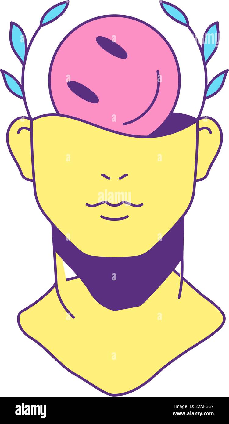 Laurel wreath statue Stock Vector Images - Alamy