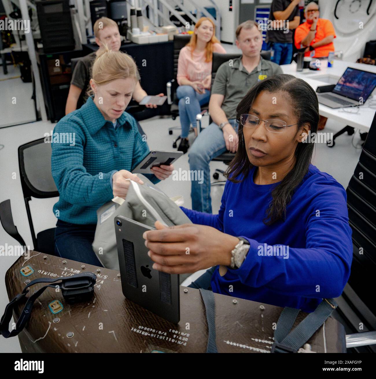 Hawthorne, California, USA. 1st Mar, 2024. NASA's SpaceX Crew-9 members ...