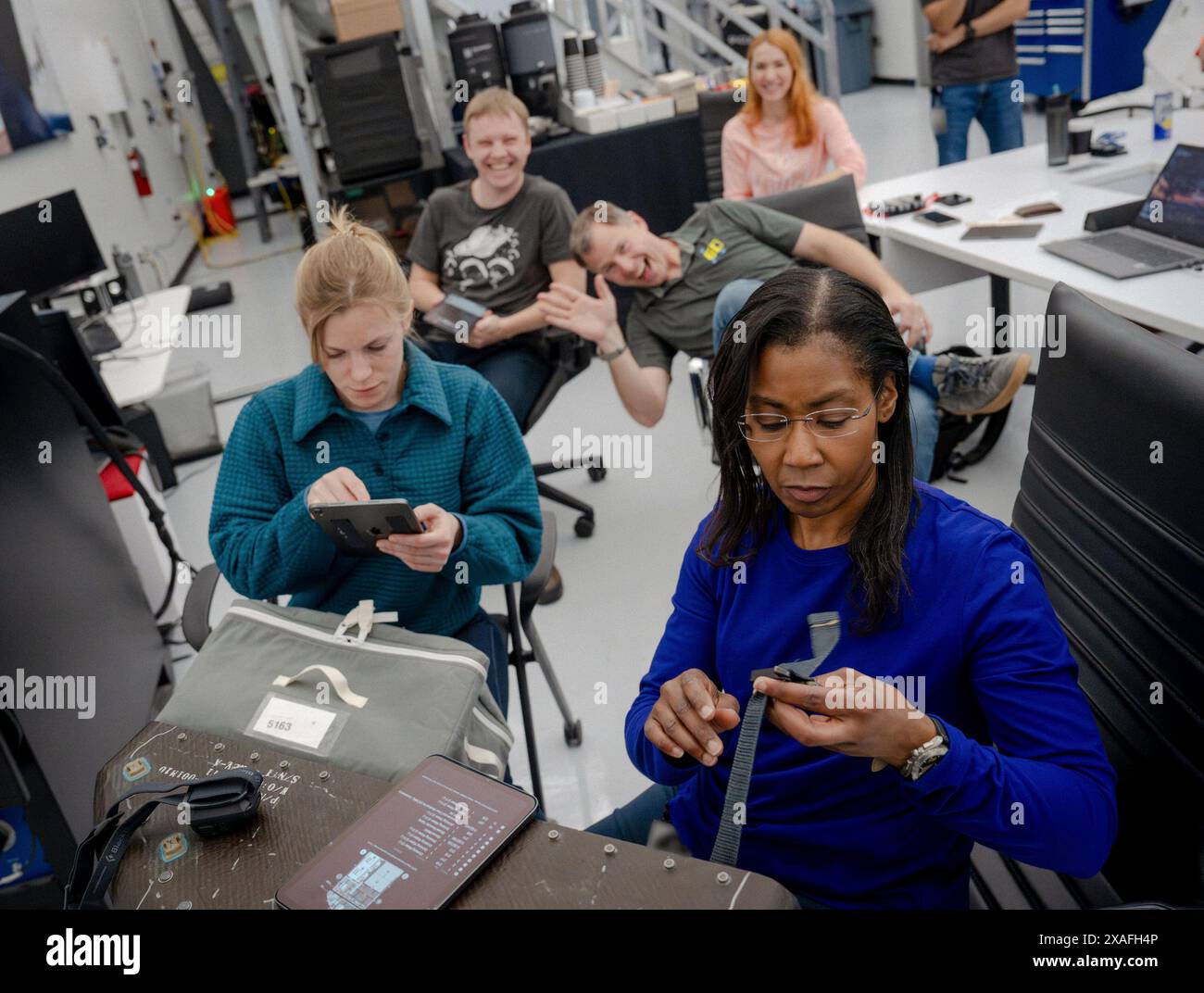 Hawthorne, California, USA. 1st Mar, 2024. NASA's SpaceX Crew-9 members ...