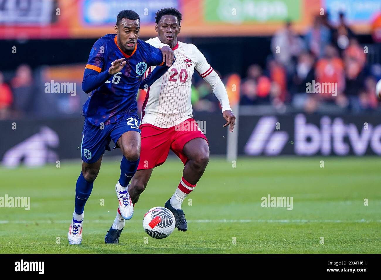 ROTTERDAM, NETHERLANDS - JUNE 6: Ryan Gravenberch of Netherlands ...