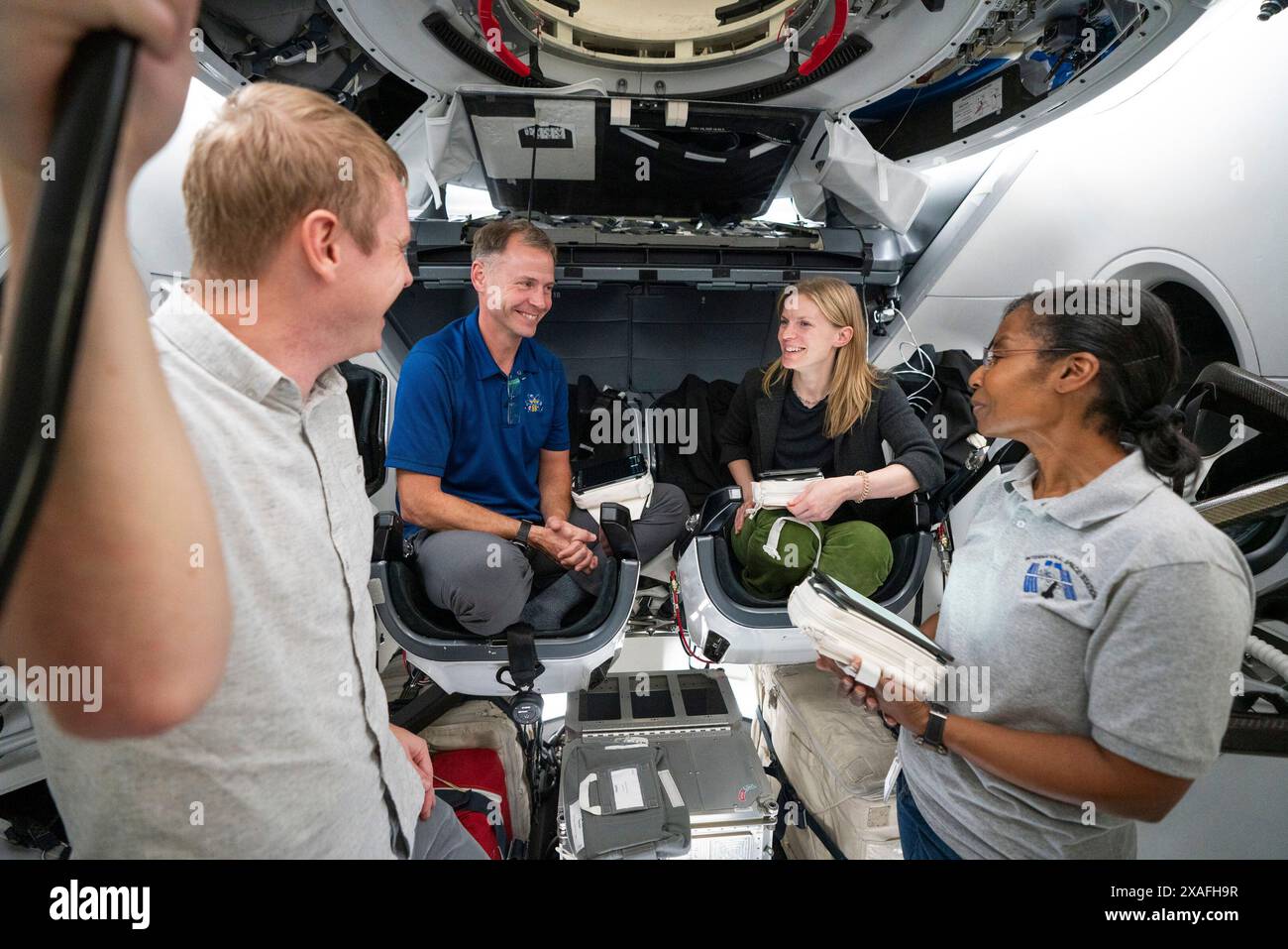 Hawthorne, California, USA. 1st Jan, 2024. The crew of NASA's SpaceX ...