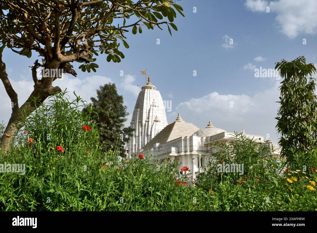 Jaipur, India: hindu temple Birla Mandir. Built in 1988, it is made ...
