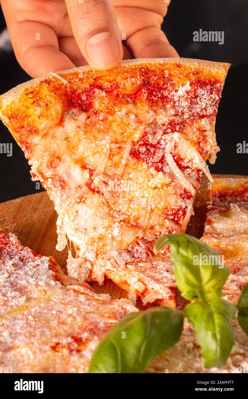 Quattro formaggi cheese pizza hi-res stock photography and images - Alamy