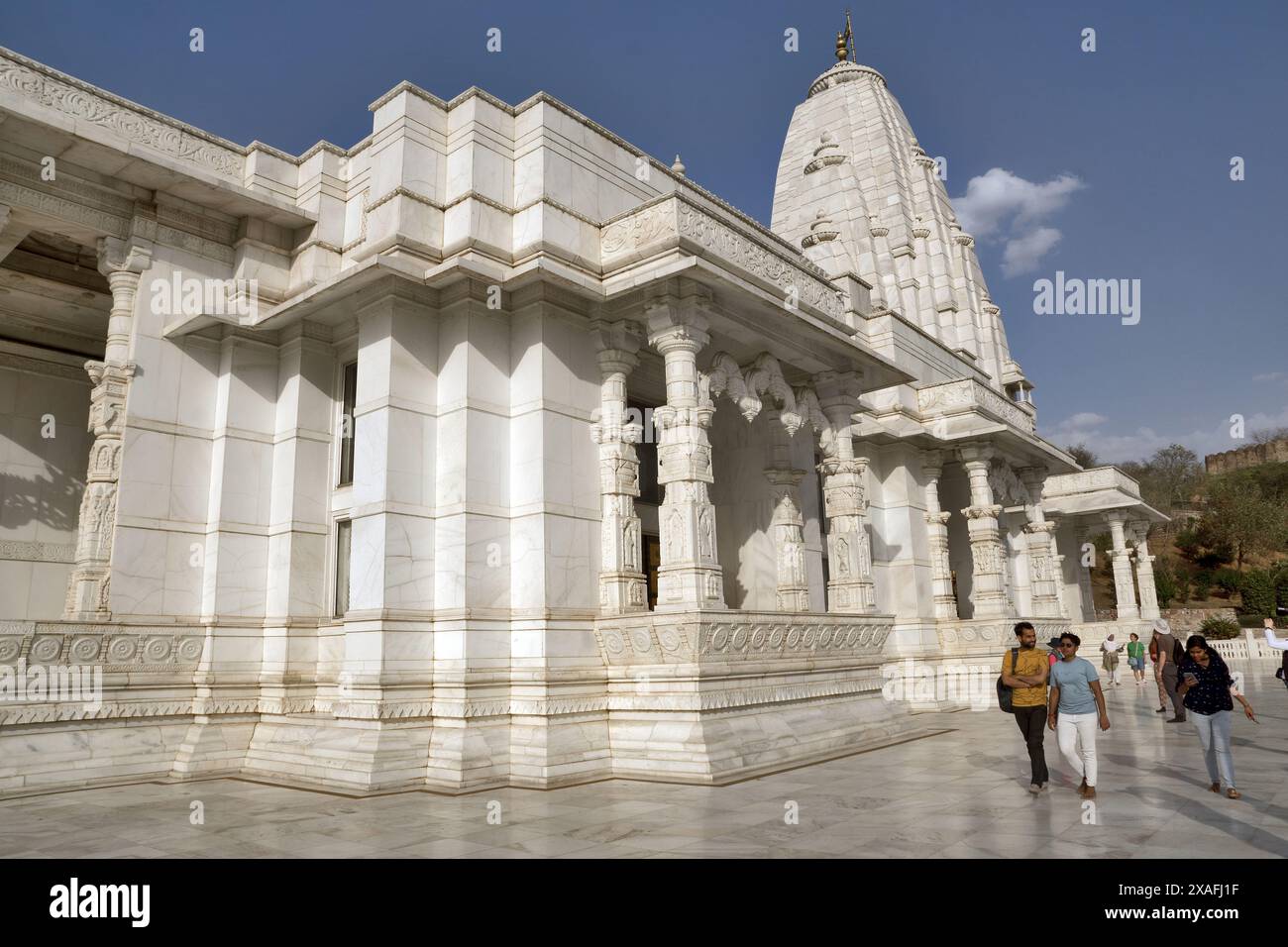 Jaipur, India: hindu temple Birla Mandir. Built in 1988, it is made ...