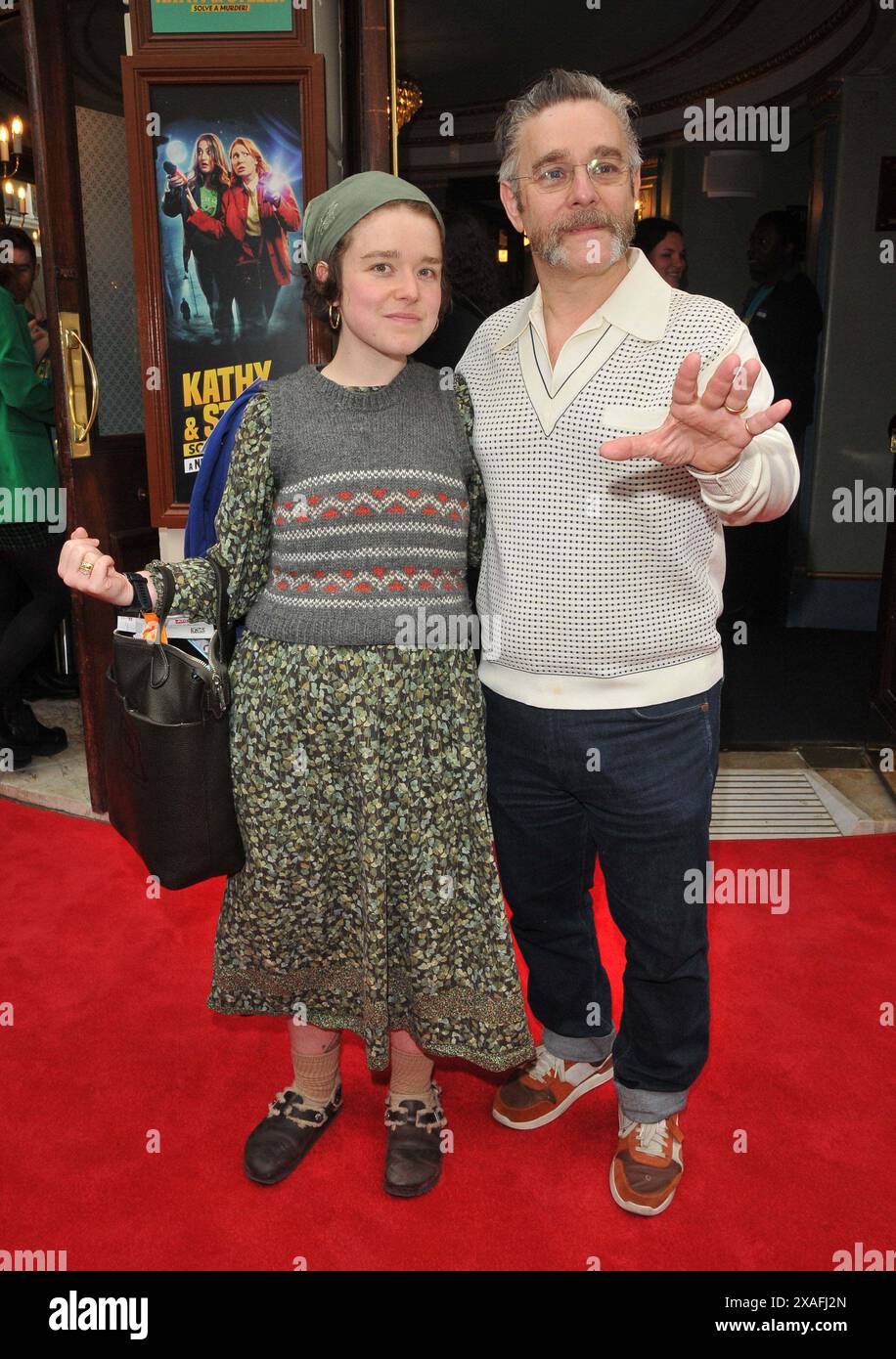 Andy Nyman and guest at the "Kathy and Stella Solve a Murder!" play ...