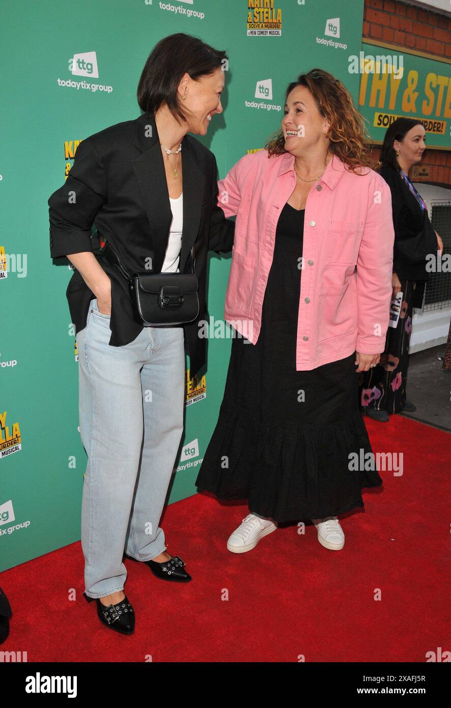 Emma Willis and Giovanna Fletcher at the "Kathy and Stella Solve a ...