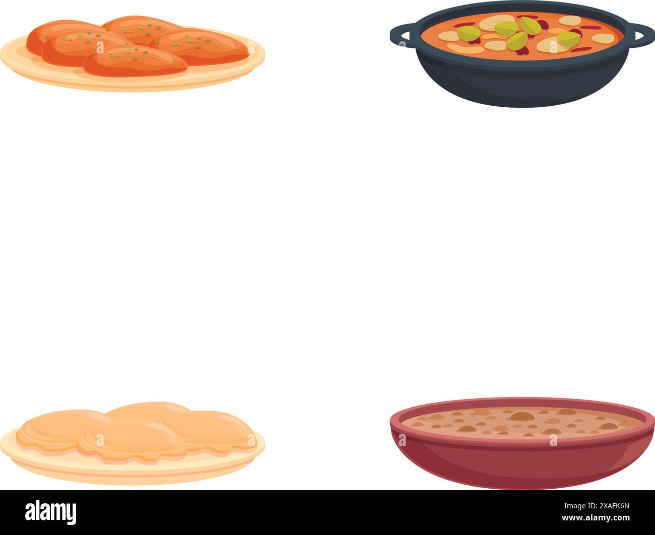 Brazilian food icons set cartoon vector. Fresh traditional brazilian ...