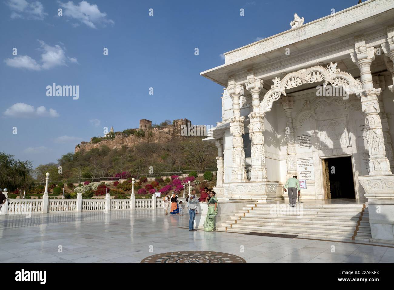 Jaipur, India: hindu temple Birla Mandir. Built in 1988, it is made ...