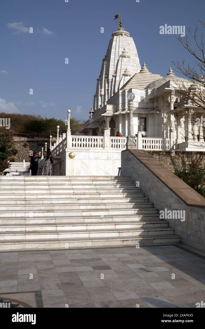 Jaipur, India: hindu temple Birla Mandir. Built in 1988, it is made ...