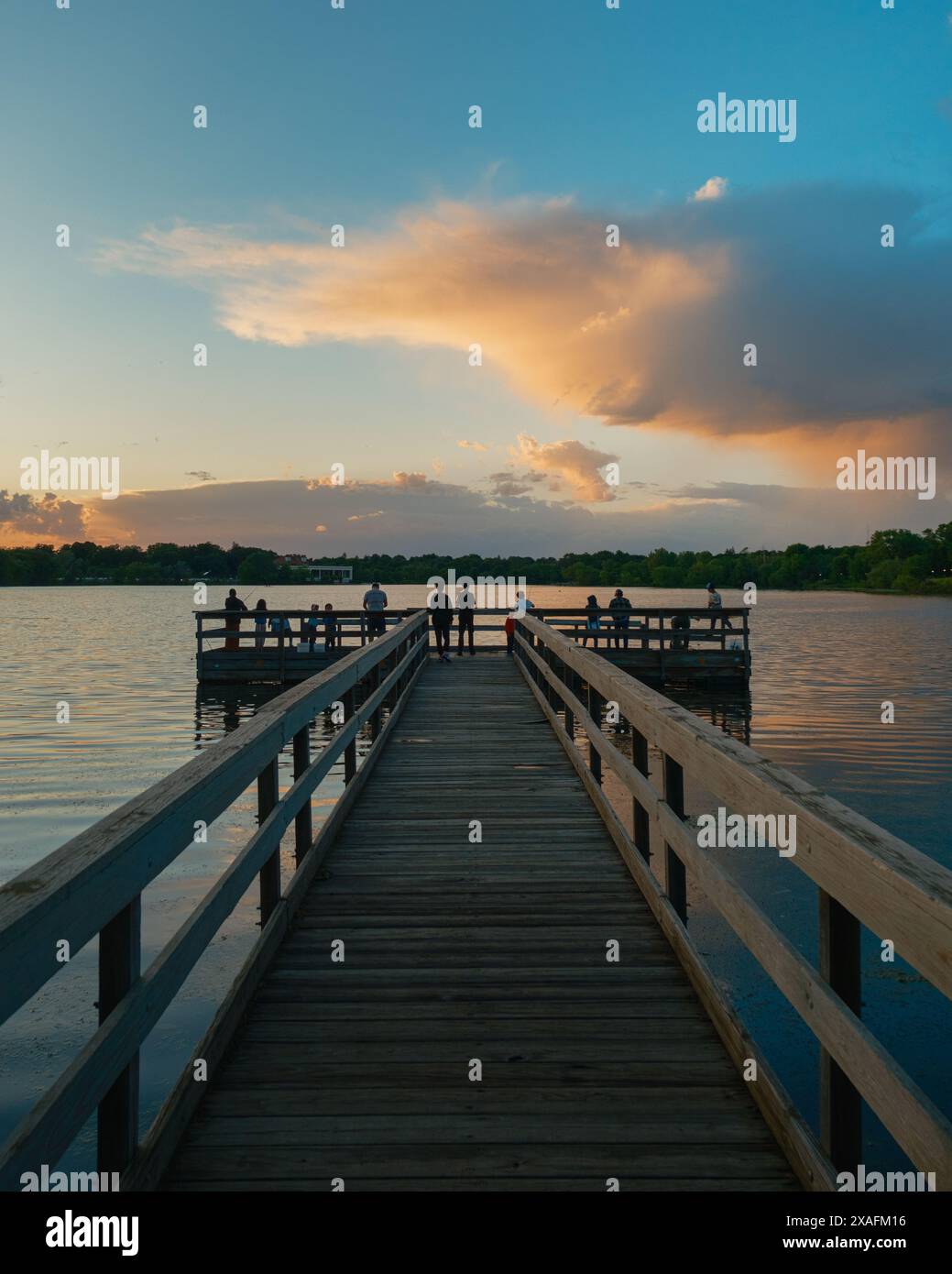 Lake Como at sunset, Saint Paul, Minnesota Stock Photo - Alamy