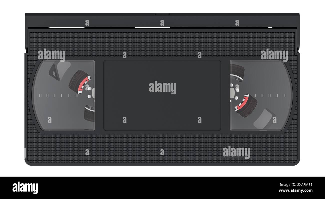 VHS Videotape, front view. 3D rendering isolated on white background ...
