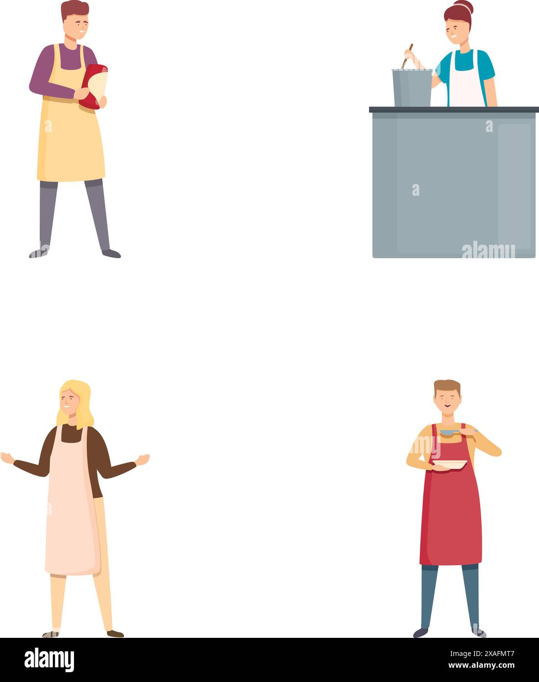 Engaging in various activities Stock Vector Images - Alamy