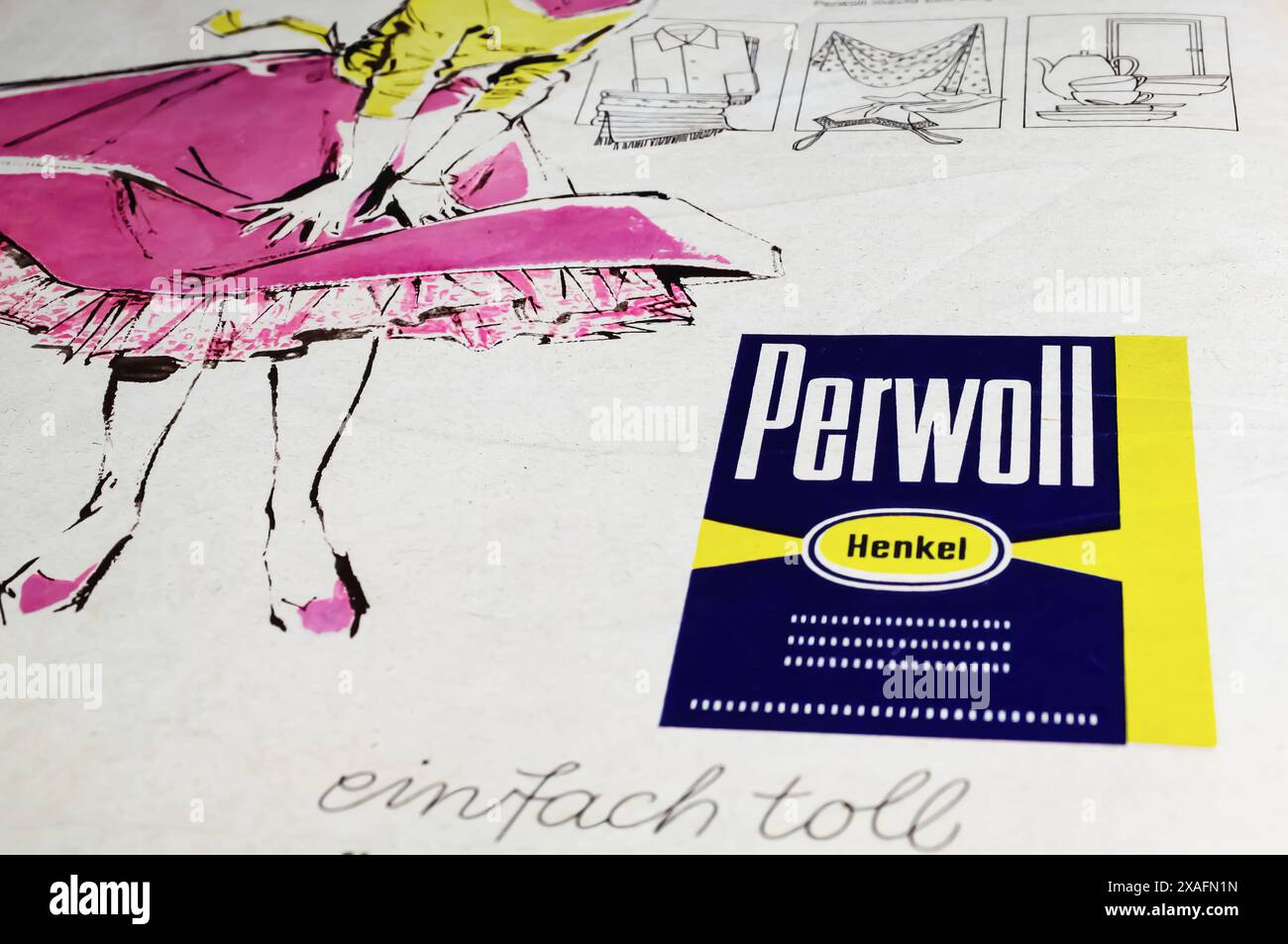 Vintage washing powder advert german hi-res stock photography and ...