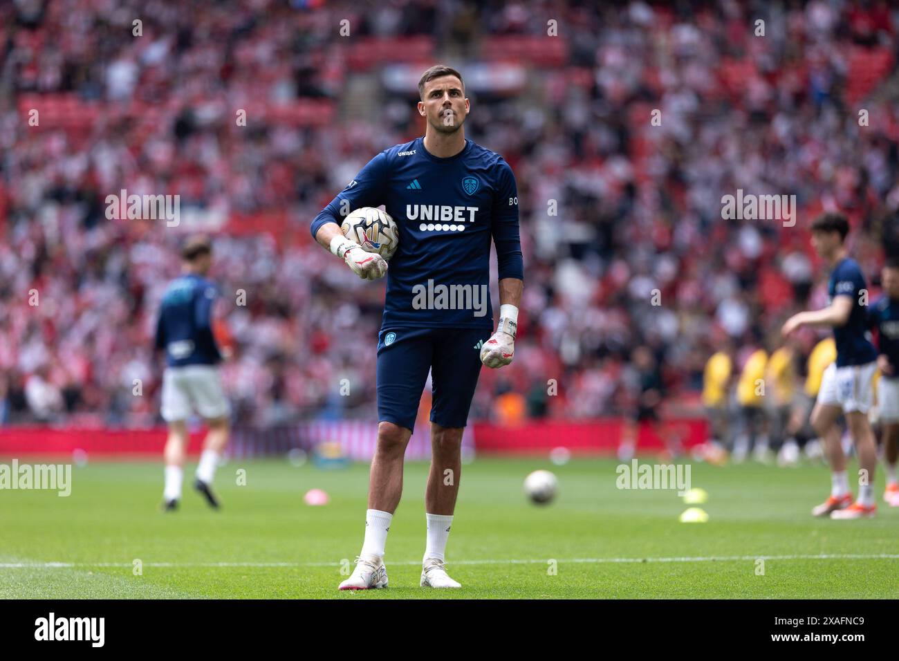 Karl Darlow (Leeds United) before the SkyBet Championship Playoff Final ...
