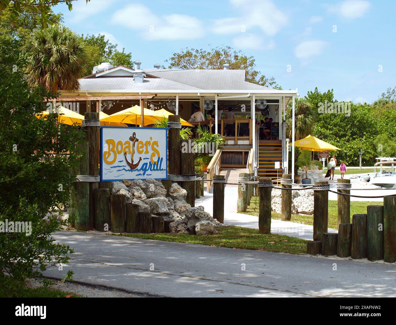 Miami, Florida, United States - April 7, 2024: Boater's Grill ...