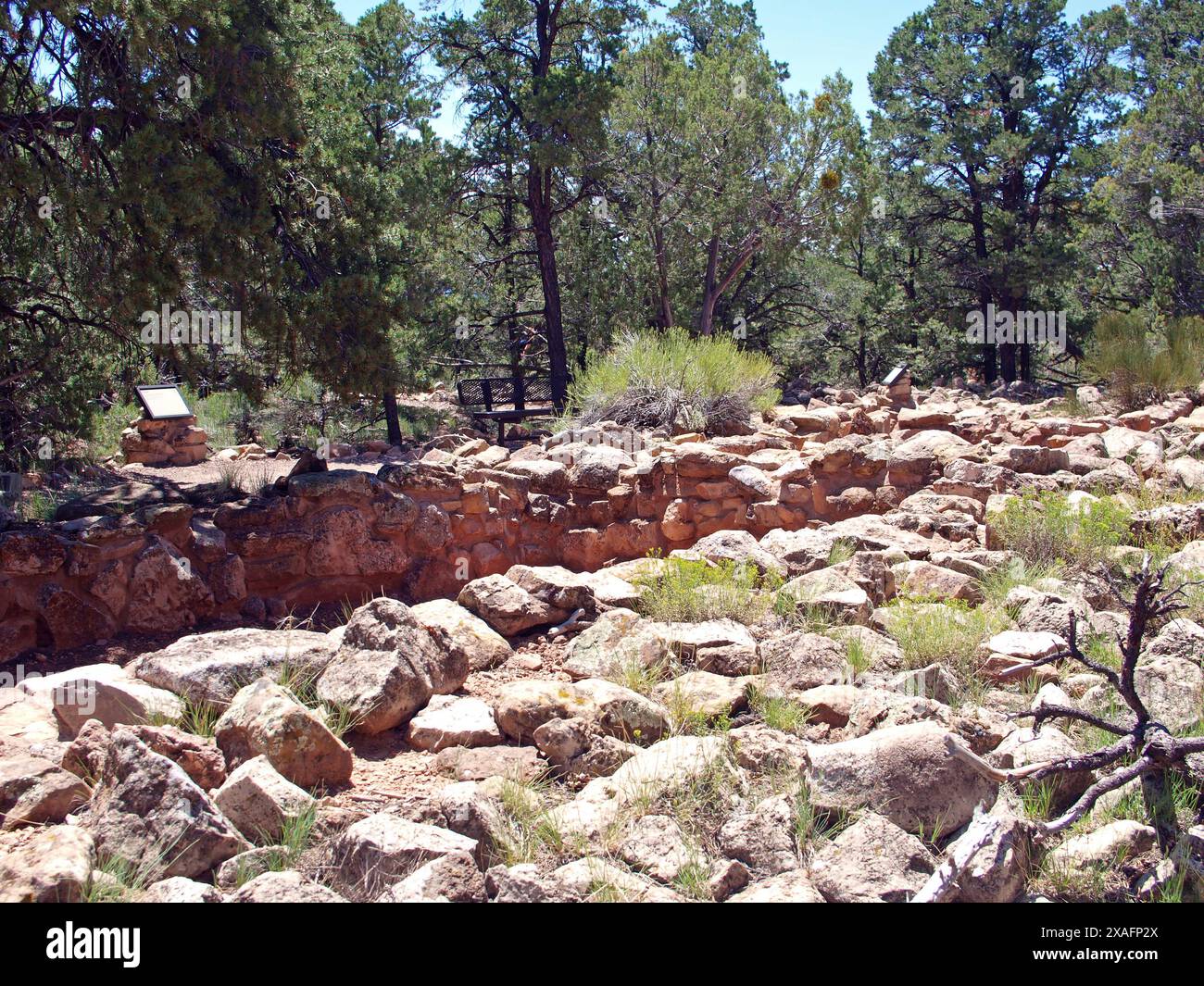 Tusayan Ruins, Arizona, United States - August 14, 2010: The Pueblo ...