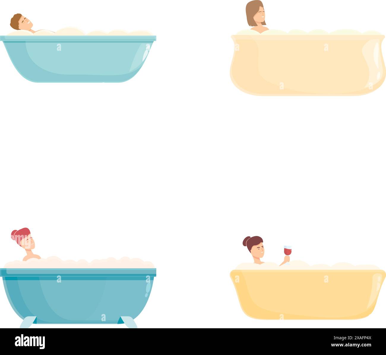 Male female in bubble bath hi-res stock photography and images - Alamy