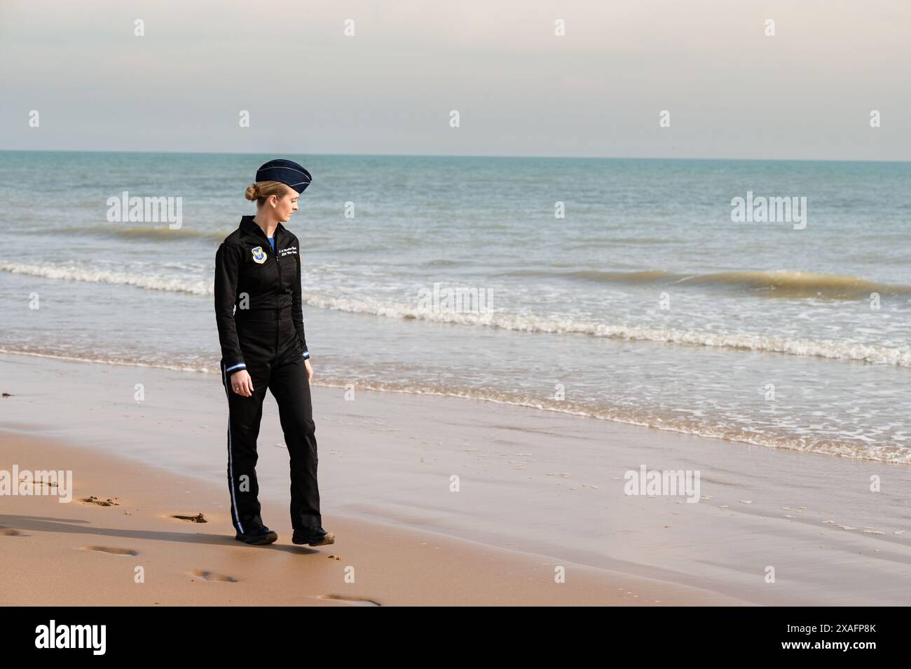 Vierville-sur-Mer, France. 03 June, 2024. U.S Air Force 2nd Lt. Madison ...