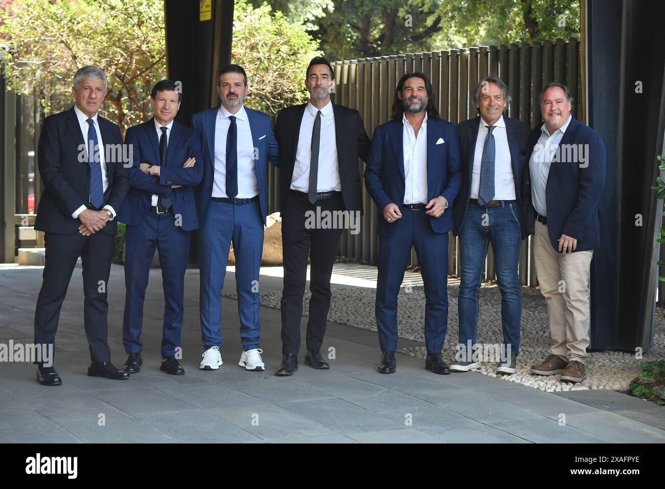 Rome: Rai headquarters Viale Mazzini. Euro 2024 presentation - Blue is ...