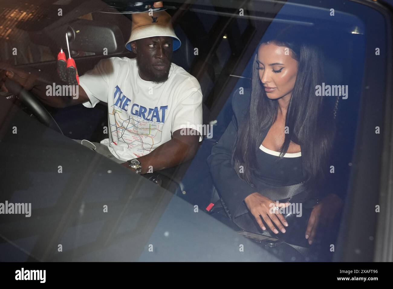 Stormzy and Maya Jama attend the official launch of House Party ...