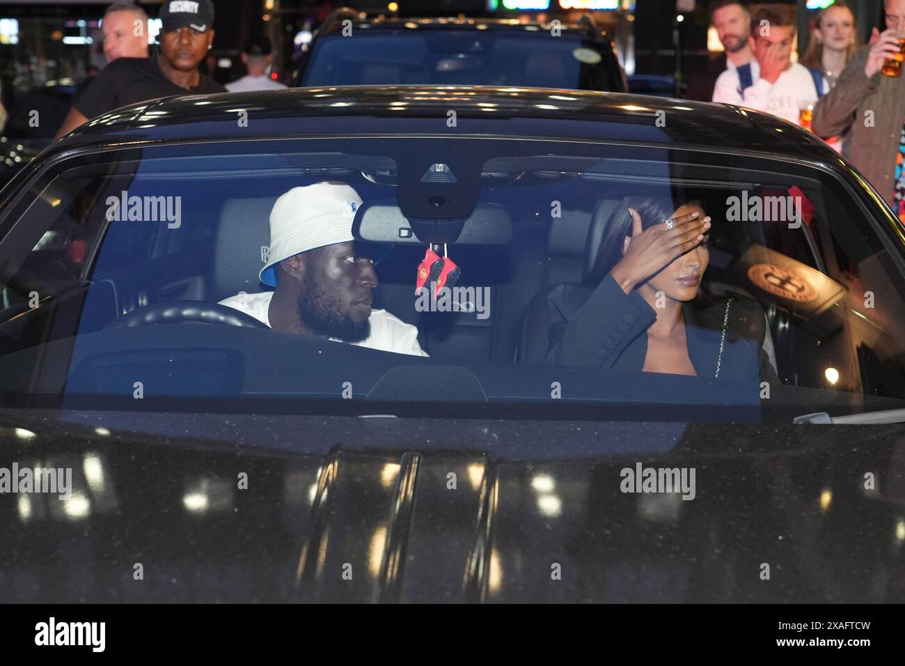 Stormzy and Maya Jama attend the official launch of House Party ...